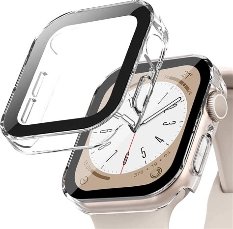 Eihaihis Screen Protector For Apple Watch Case Cover Series