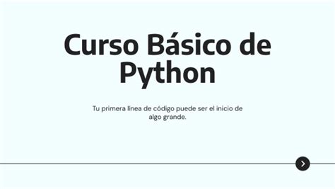 Curso Básico De Python Genially