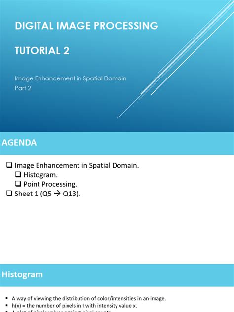 Tutorial 2 Spatial Filtering Part 2 Pdf