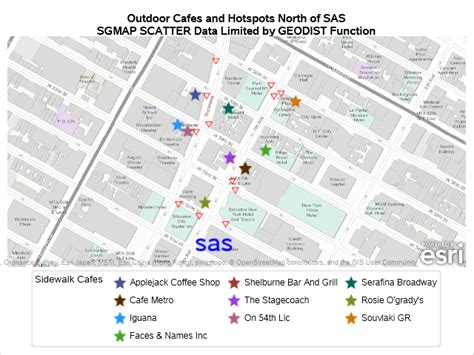 Proc Sgmap Using Csv Files Ginside And Geodist To Plot Places Of Interest Graphically Speaking