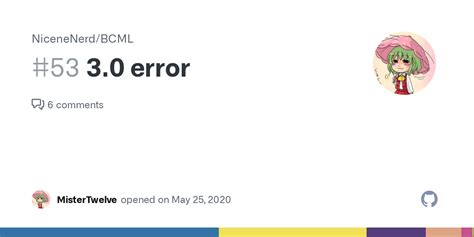 3 0 error · issue 53 · nicenenerd bcml · github