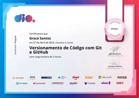 Grace Santos No Linkedin Versionamento De Código Com Git E Github