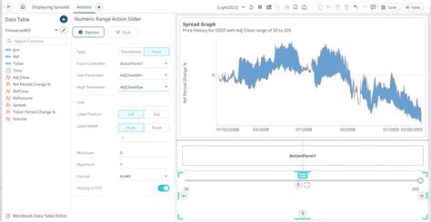 Adding A Numeric Range Action Slider