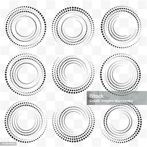 만화책 프레임 로고 포스터에 대한 디자인 요소의 집합 방사형 속도 라인 원 형태의 하프톤 도트입니다 벡터 일러스트레이션 0명에 대한 스톡 벡터 아트 및 기타 이미지 Istock