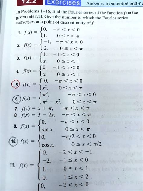 Solved T Exercises Answers To Selected Odd N In Problems 16 Find