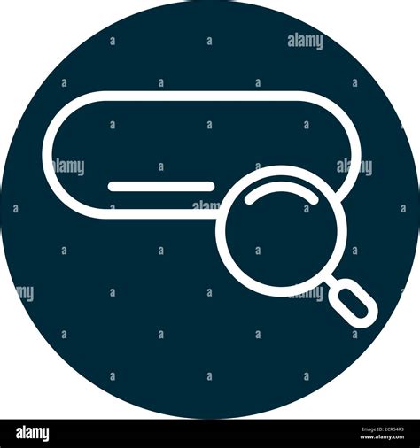 Search Icon Address And Navigation Bar Web Vector Illustration Block And Line Icon Stock Vector