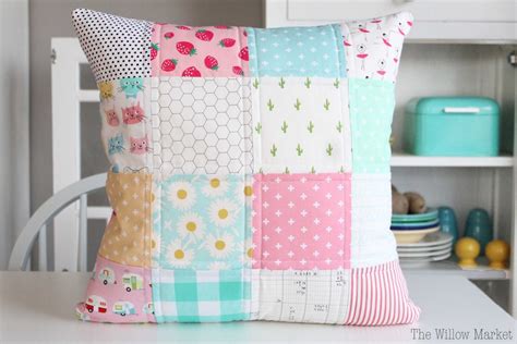 Pink Patchwork Pillow Covers The Willow Market