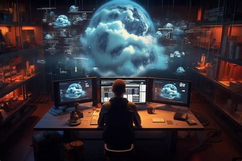 Premium Photo Experienced Senior Cloud Architect Designing A Generative Ai