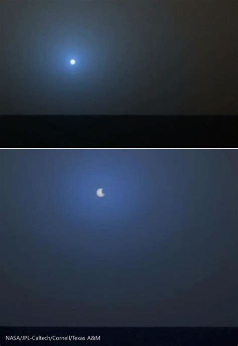 화성의 신비한 파란색 해넘이 일식 장면 공개 Popnews 20101227 0854