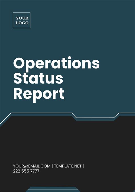 Free Operations Report Template To Edit Online