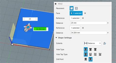 solved move hole to absolute position autodesk community