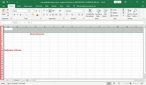 Modifying Rows And Columns In Excel