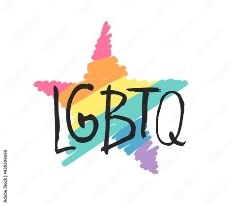 Vector Doodle Illustration Rainbow Star Cartoon Pride Colorful Drawing Hand Drawn Lgbtq Flag Vector Doodle Illustration Rainbow Star Cartoon Pride Colorful Drawing Hand Drawn Lgbtq Flag