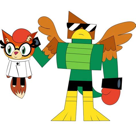 Unikitty Hawkodile Picking Up Dr Fox Unikitty Character Fan Art