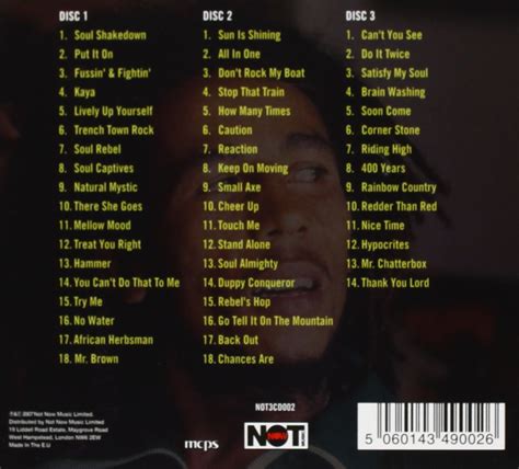 Marley Bob The Wailers 3 CD Legend 50 Reggae Classics 3CD