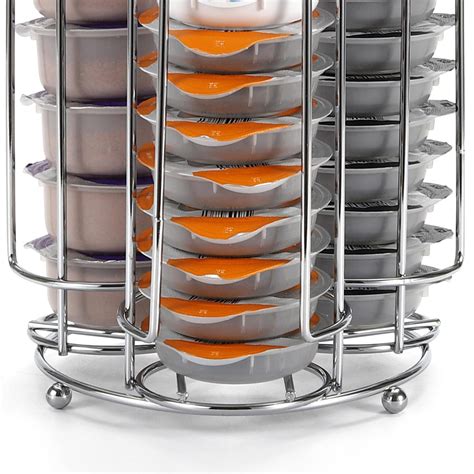 Vinsani Rotating Coffee Capsule Pod Stackable Holder Tower Rack Storage