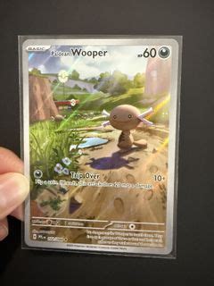 Paldean Wooper Illustration Rare Phantasmal Flames Hobbies And Toys