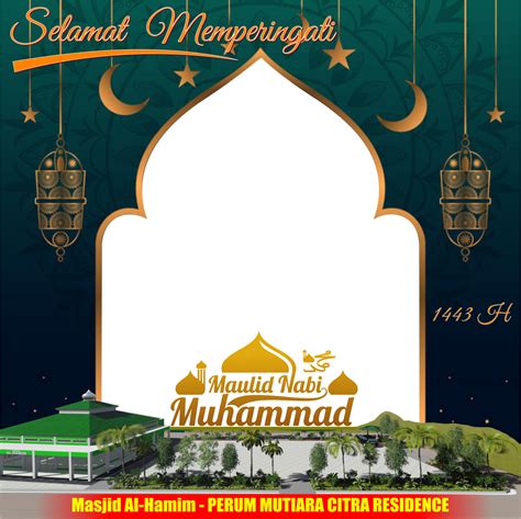 Thiết Kế Banner Contoh Background Banner Maulid Trang Trọng Uyển Chuyển