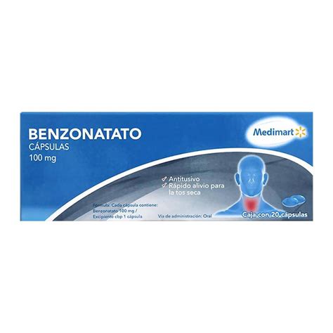 Benzonatato Medimart 100 Mg 20 Cápsulas A Precio De Socio Sams Club