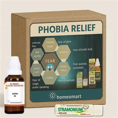 Phobia Treatment Medication Homeopathy Fear And Anxiety Relief Kit Homeomart