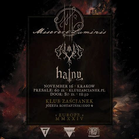 Miserere Luminis And Givre And Halny Koncerty Metal Bilety Na Ebilet Pl