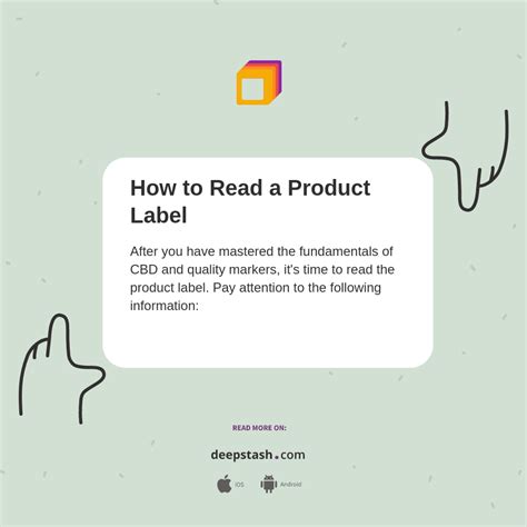 How To Read A Product Label Deepstash