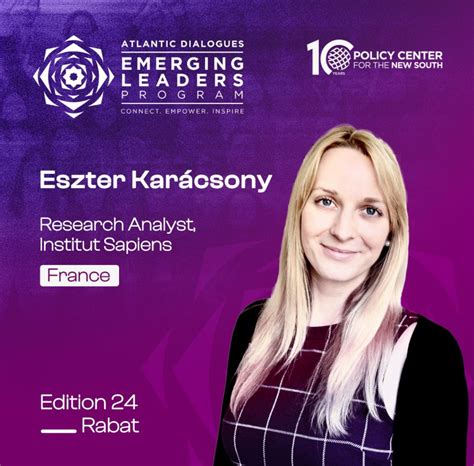 Policy Center For The New South On Linkedin 🌟 Meet Eszter KarÁcsony