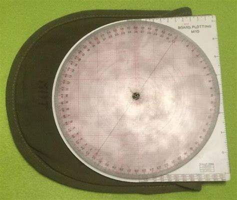 Wwii ~ Map Plotting Board M10~ Military ~ Carting Case 1811013092