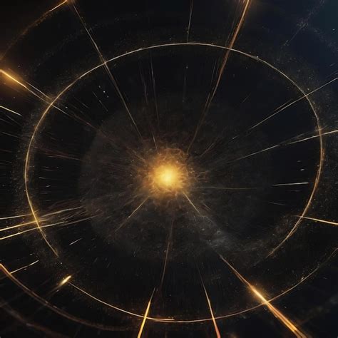 Premium Photo Abstract Black Background Of Circular Flow Of Particles Network Connections