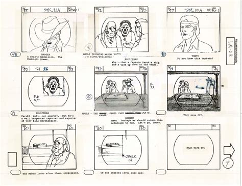 Lone Ranger Western Storyboard Animation Animation Page Filmation 1982