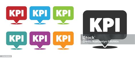 블랙 Kpi 흰색 배경에 격리된 주요 성능 표시기 아이콘입니다 다채로운 아이콘을 설정합니다 벡터 계기판 측정기에 대한 스톡 벡터 아트 및 기타 이미지 Istock