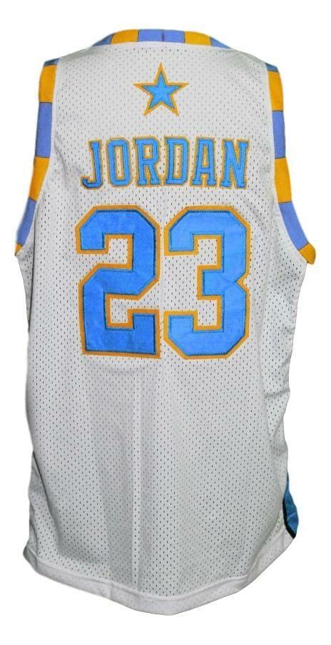 Michael Jordan 23 Laney High School Basketball Jersey White Robert