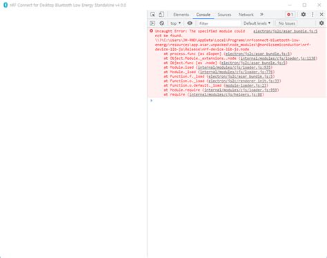 Nrf Connent For Desktop Blutetooth Low Energy Standalone V4 0 0 Doen Work Nordic Qanda Nordic