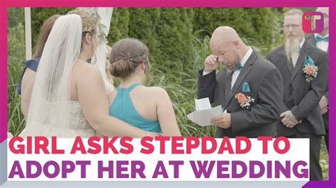 Girl Asks Stepdad To Adopt Her During Wedding Youtube
