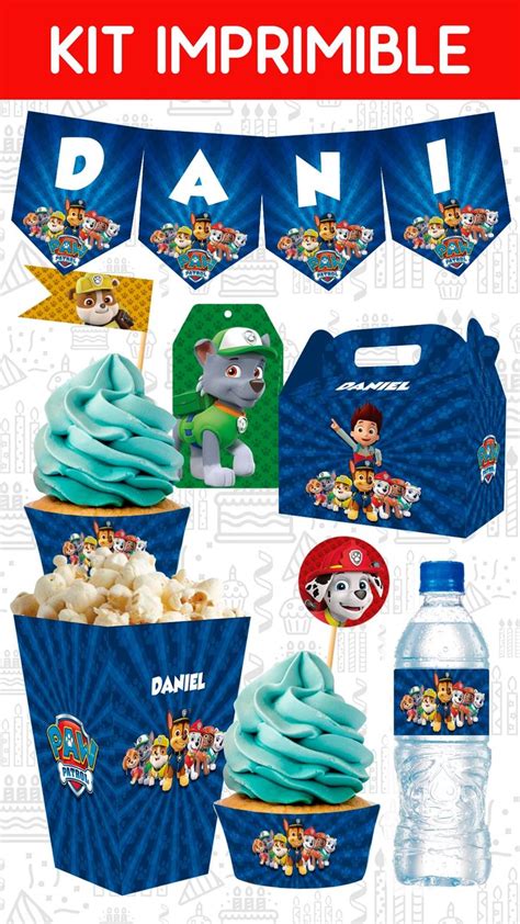 Kit Imprimible De Paw Patrol 🥳🐾 2024 Kits Imprimibles Kit