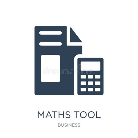 Maths Tool Icon In Trendy Design Style Maths Tool Icon Isolated On White Background Stock
