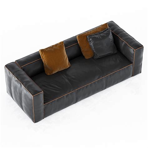 Nolita Leather Sofa 3d Model Cgtrader