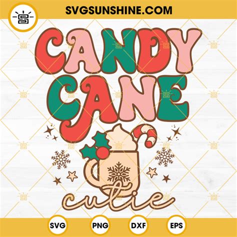 Candy Cane Cutie Svg Candy Christmas Svg Png Dxf Eps Cut Files
