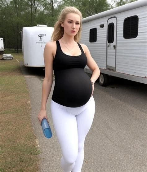22yo Mom 40w Pregnant Outside Trailer By Sebmeister On Deviantart