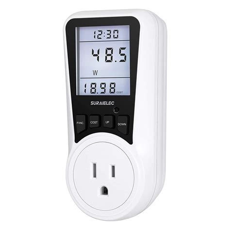 Watt Meter Plug In Socket Power Meter Auto Cost Calculator Backlit