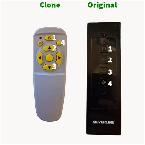 Silverline Black Extractor Fan Replacement Clone Remote Control