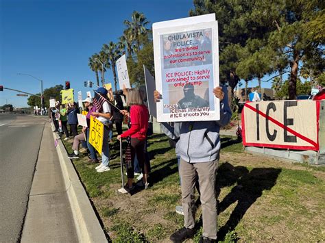 Hundreds Take To The Streets Across San Diego County To Protest Ice
