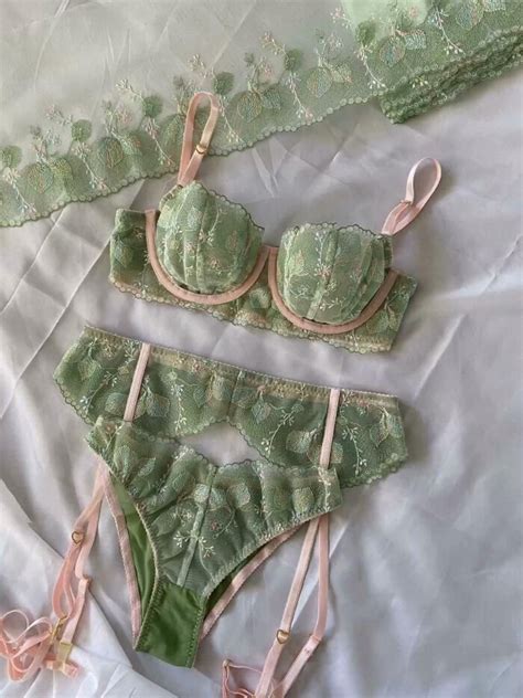 Floral Embroidery Mesh Lingerie Set Artofit