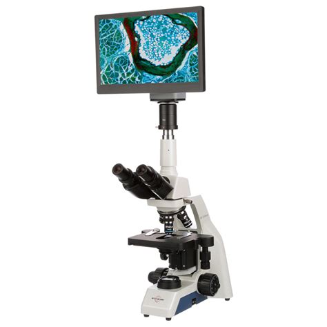 Accu Scope Exc 123 Ph Phase Contrast Lcd Microscope Package New York Microscope Company