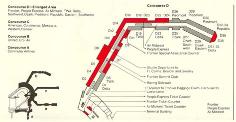 Denver Colorado Airport Map
