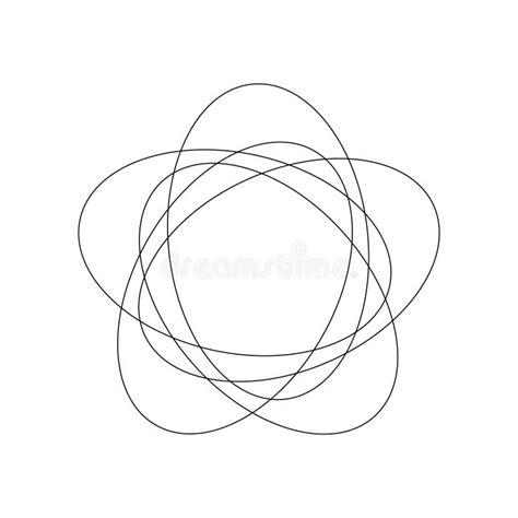 Intersection Of Two Sets And Venn Diagrams In Set Theory Stock Vector Illustration Of Math