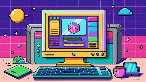 Retro Desktop Browser Stock Illustrations 587 Retro Desktop Browser