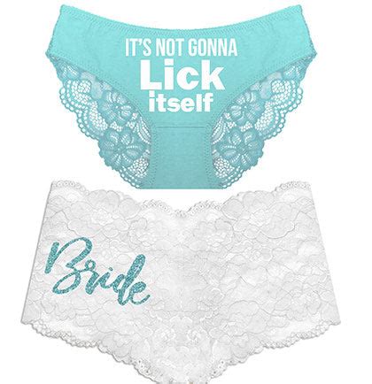 Aqua Bride And White Lick Panty Set Bridal Lingerie The House Of