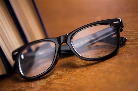 Premium Photo Glasses And A Book