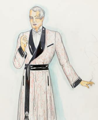 Gentleman In Dressing Gown Watercolour